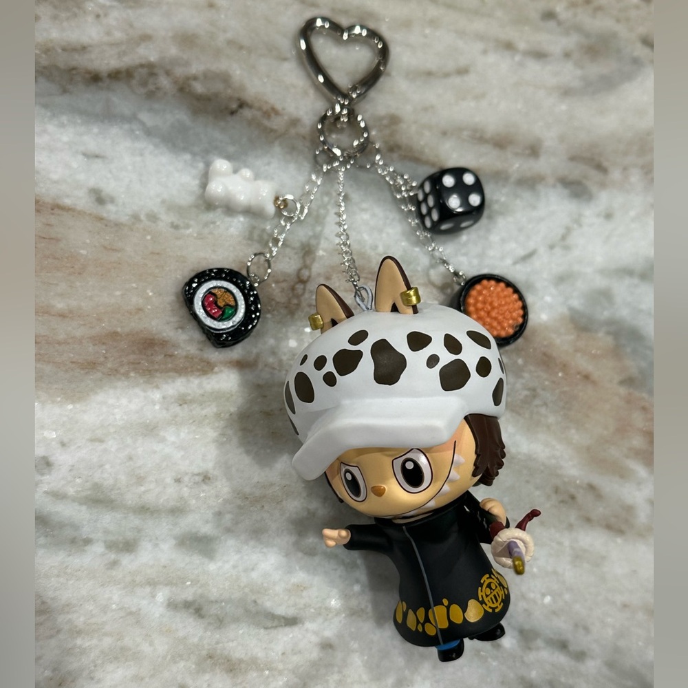 Labubu The Monsters X One Piece Custom Keychain - Gem